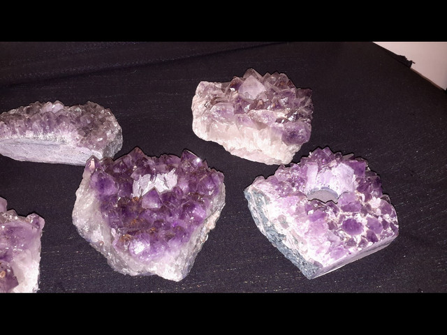 Clear Quartz Crystal Cluster 'Crown Point' Tealight Candle Holder ...