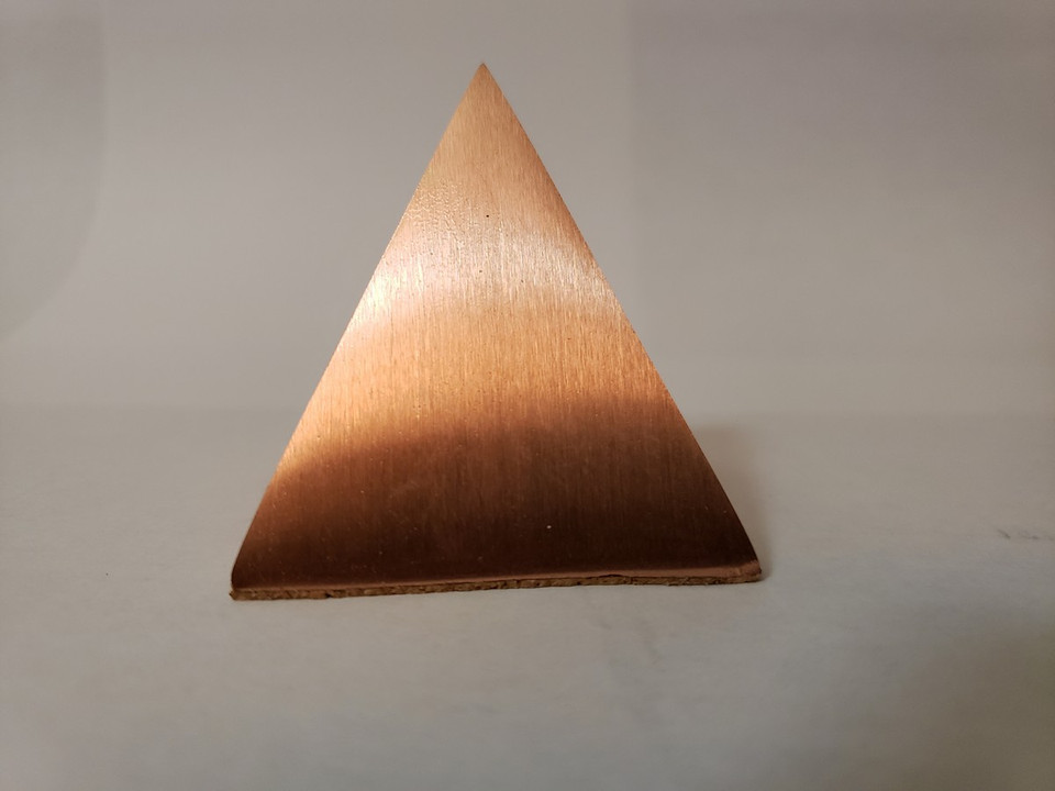 Solid Copper Pyramid - 1 5/8" - StarStuff.Rocks