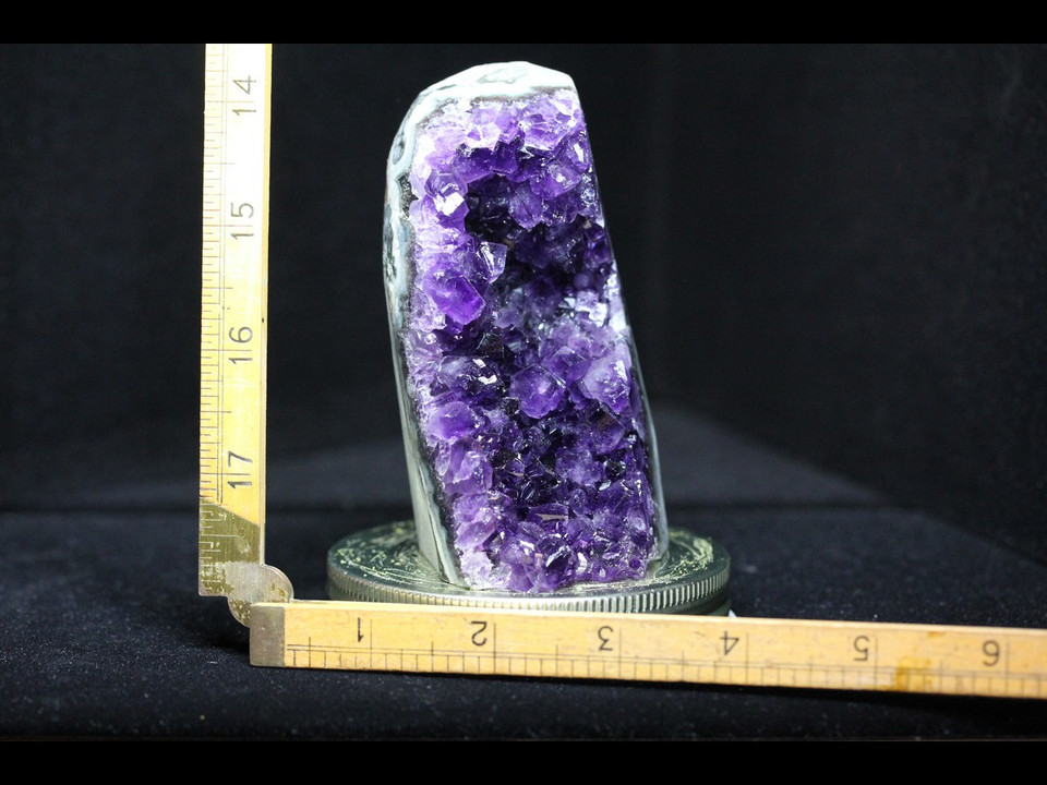 Deep Royal Purple Amethyst w/ Agate Polished Edges from Uruguay ...