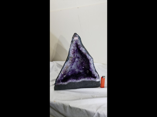 Amethyst Church Crystal Cathedral Geode Tower: Triangle Shape ...