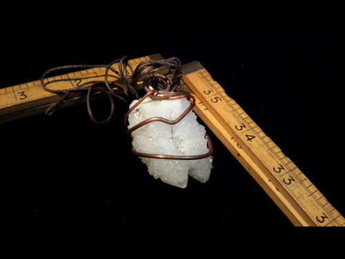 Spirit Quartz Crystal Cluster Copper Wire Tesla Wrapped Pendant ...