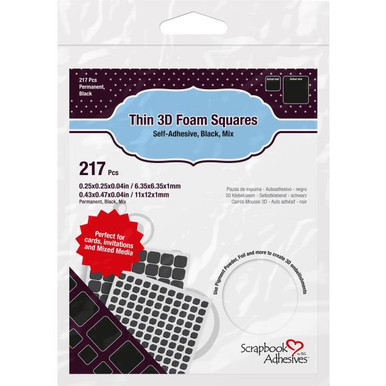 Foam Squares Thin Black