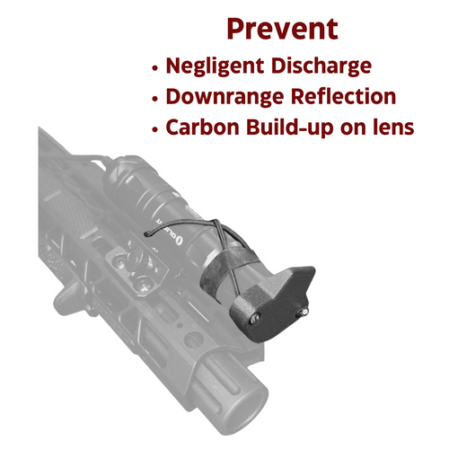 Light Cover for Weapon Mounted Flashlights | Rifle Lens Cap for ...