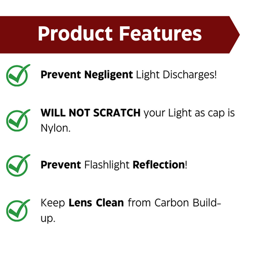 Pro Light Cover for Weapon Mounted Flashlights | Rifle Lens Cap for ...