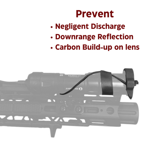 Pro Light Cover for Weapon Mounted Flashlights | Rifle Lens Cap for ...