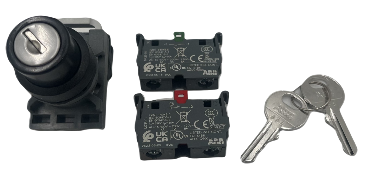 22mm ABB Key Switch 03-7616, 037621, 03-7626