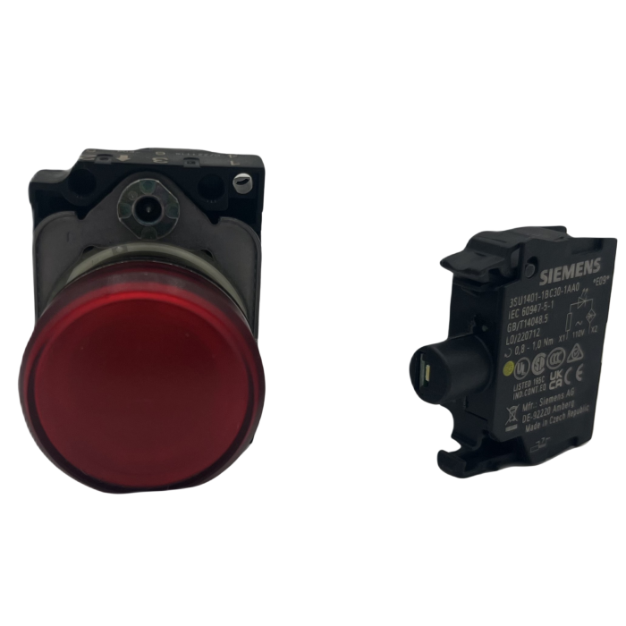 22mm Pilot Light Red 3SU1153-6AA20-1AA0