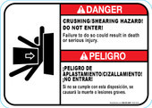 Decal Danger Do Not Enter WS5X7209