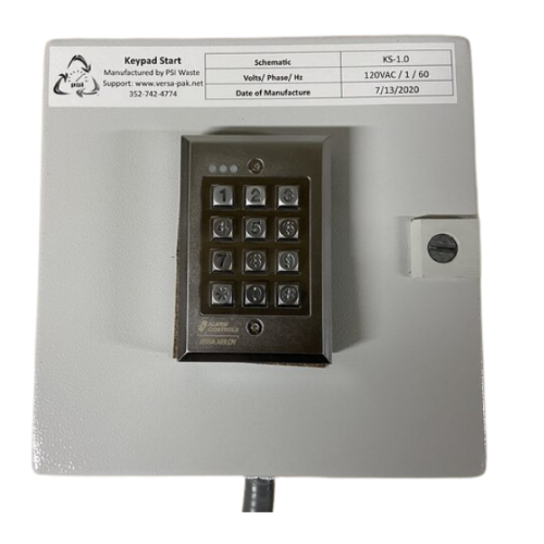 Keypad Control Panel for Trash Compactors.