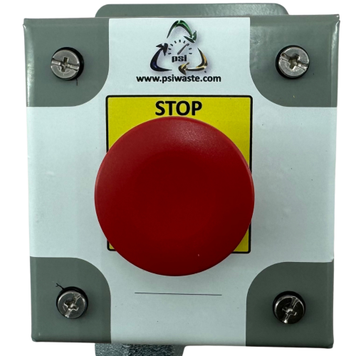 Trash Compactor Remote Pendant Station With Control Buttons.