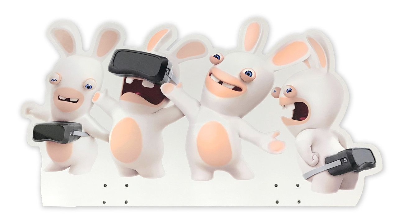 Acrylic Header Above Monitor for Virtual Rabbids (RB1-FP-10-R3)