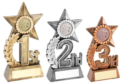 1st 2nd 3rd Place Trophies for sport events & FREE engraving