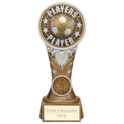 Players' Player Award Football Trophy Engraved With Custom Club Logo ...