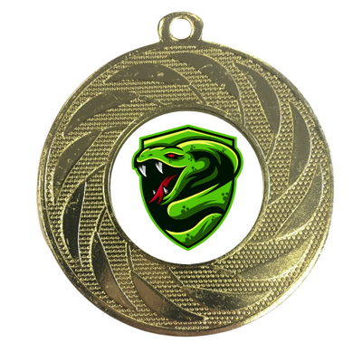Green Snake Medal Sports Award Personalised Engraving Available in Gold ...