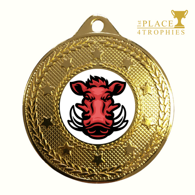 Boar Medal Award Free Personalised Engraving Sports Prize at 1st Place ...