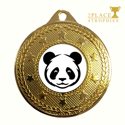Panda Medal Award Free Personalised Engraving Sports Team Prize at 1st ...