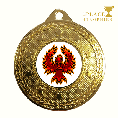 Phoenix Medal Award Free Personalised Engraving FC Squad Sports Team ...