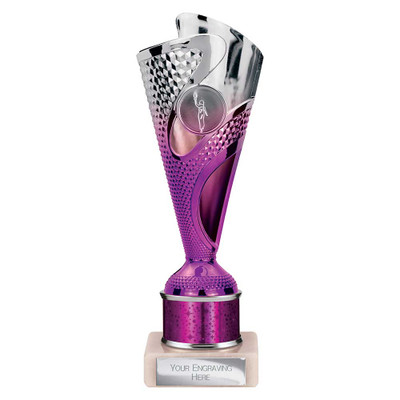 Purple Rodeo Multisport Tube Trophy Personalised Engraving Award Deals ...