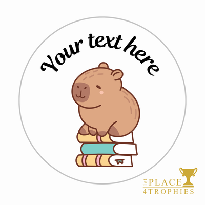 Custom Text Stickers Set of 30 Capybara Teacher TA Parent Homework ...