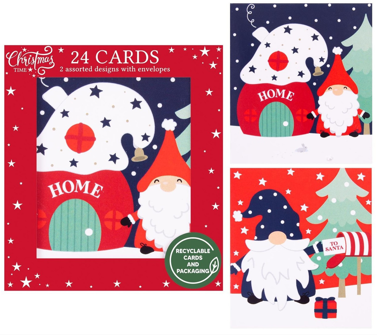 24 Mini Cards Gonks - Assorted