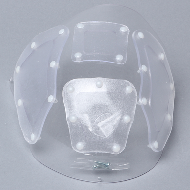 Shoulder Cap, Clear, With Replacable Portal Covers - Sawbones