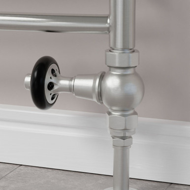 Alfriston Traditional TRV Straight Brushed Satin Nickel Thermostatic ...