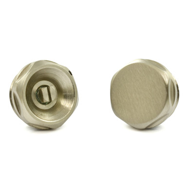 1/2 Inch Radiator Air Vent & Blanking Plug Satin Nickel