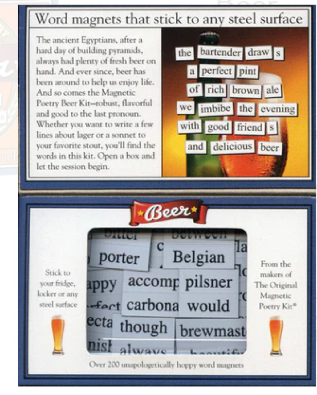 Beer Themed Word Magnets Kit