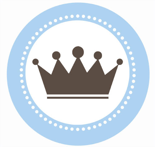 Buy Crown Party Labels Online - Crown Printed Stickers For Sale - Crown ...