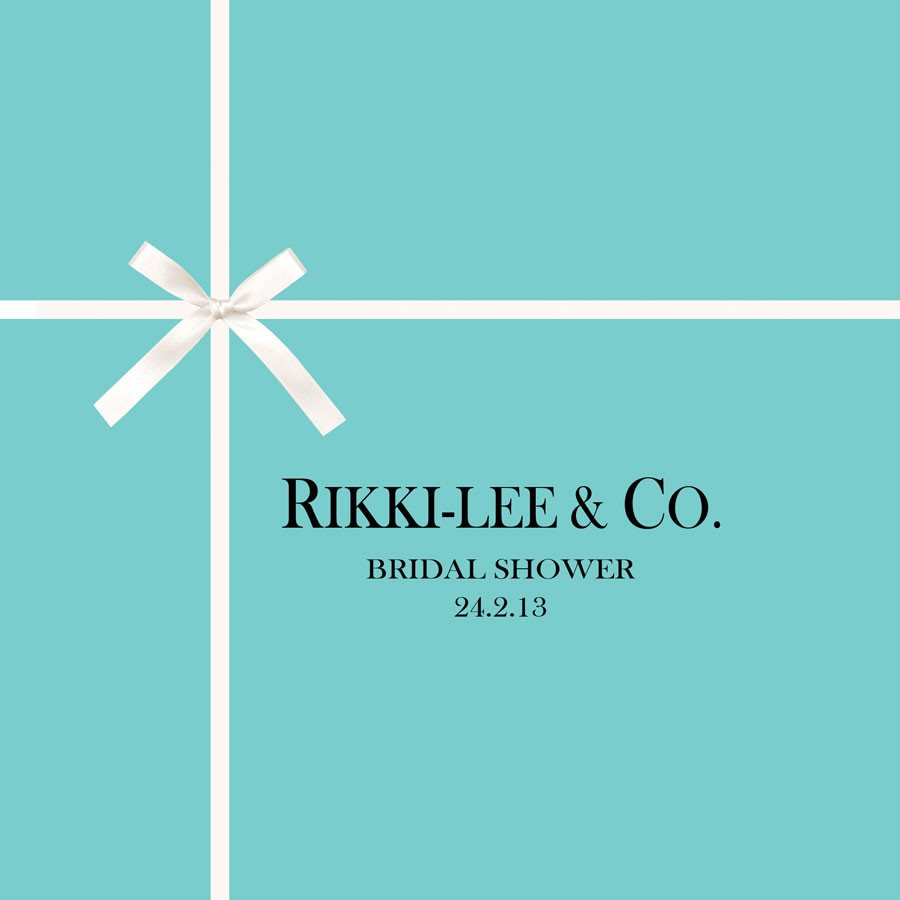 Tiffany Birthday Party Labels & Stickers | Personalised Elegance
