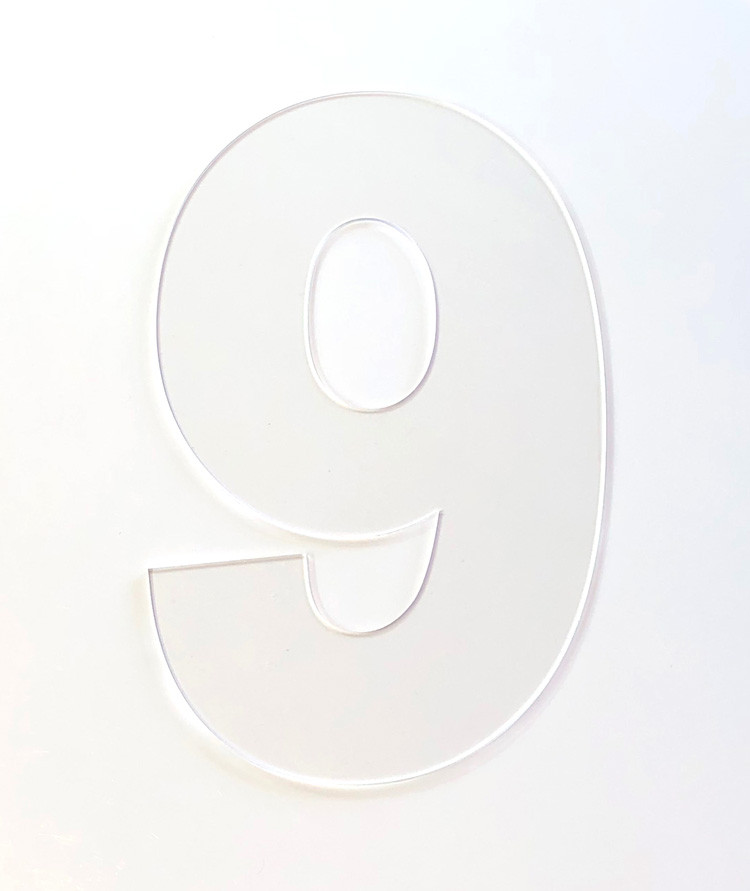 Number 9 Cookie Cake Template - Large Number 9 Acrylic Laser Cut Letter ...