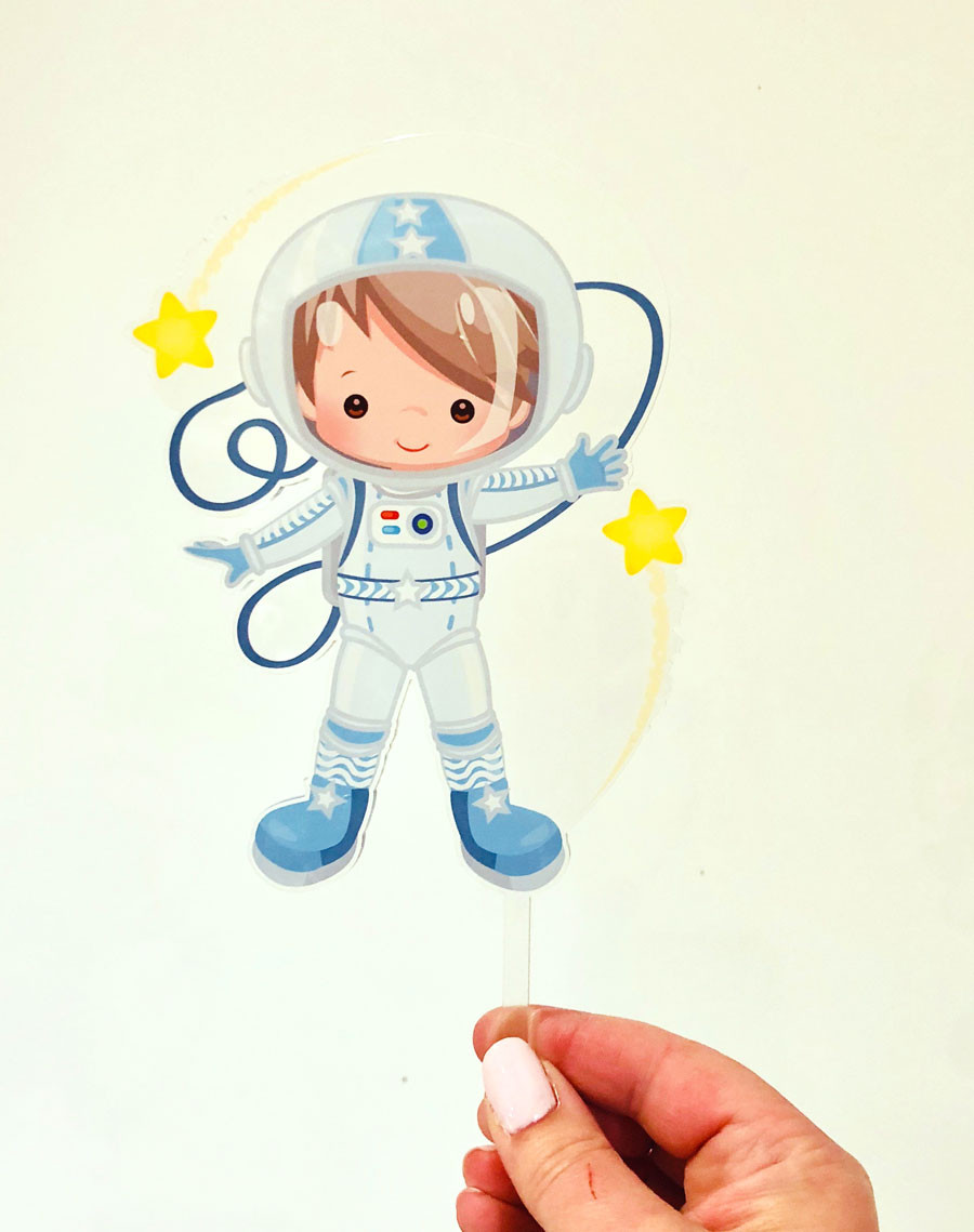 Astronaut Spaceman Cake Topper - Astronaut Spaceman Birthday Cake ...