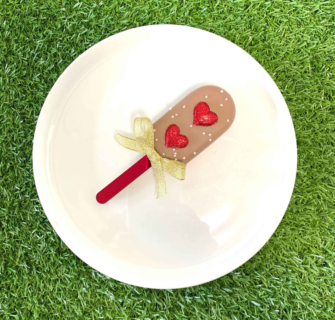 Personalised Valentines Day Acrylic Cake Popsicle Sticks