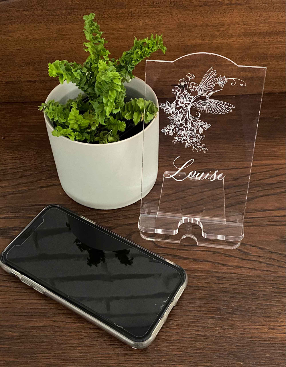 Custom Hummingbird Phone Stand | Personalized Bird Theme Phone Holder ...