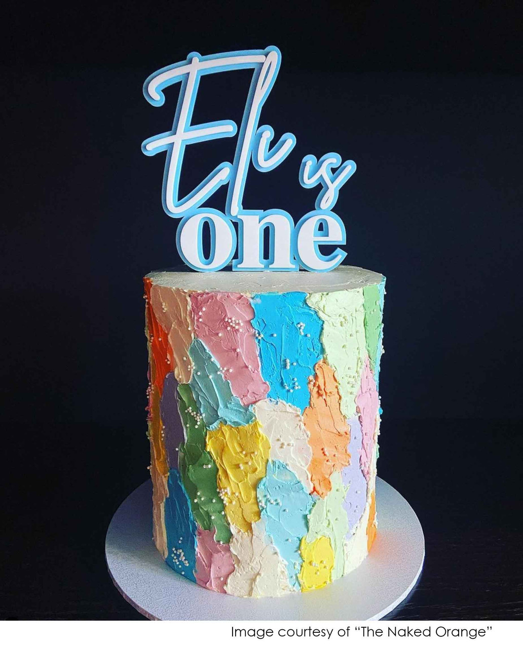 Double Layer Age Birthday Cake Topper - Double Layer Age Birthday Cake ...
