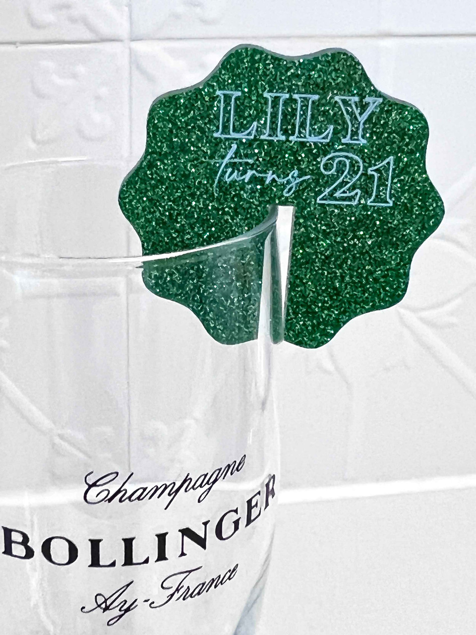 Personalised Drink Tags for Events | Wave-Shaped Custom Tags