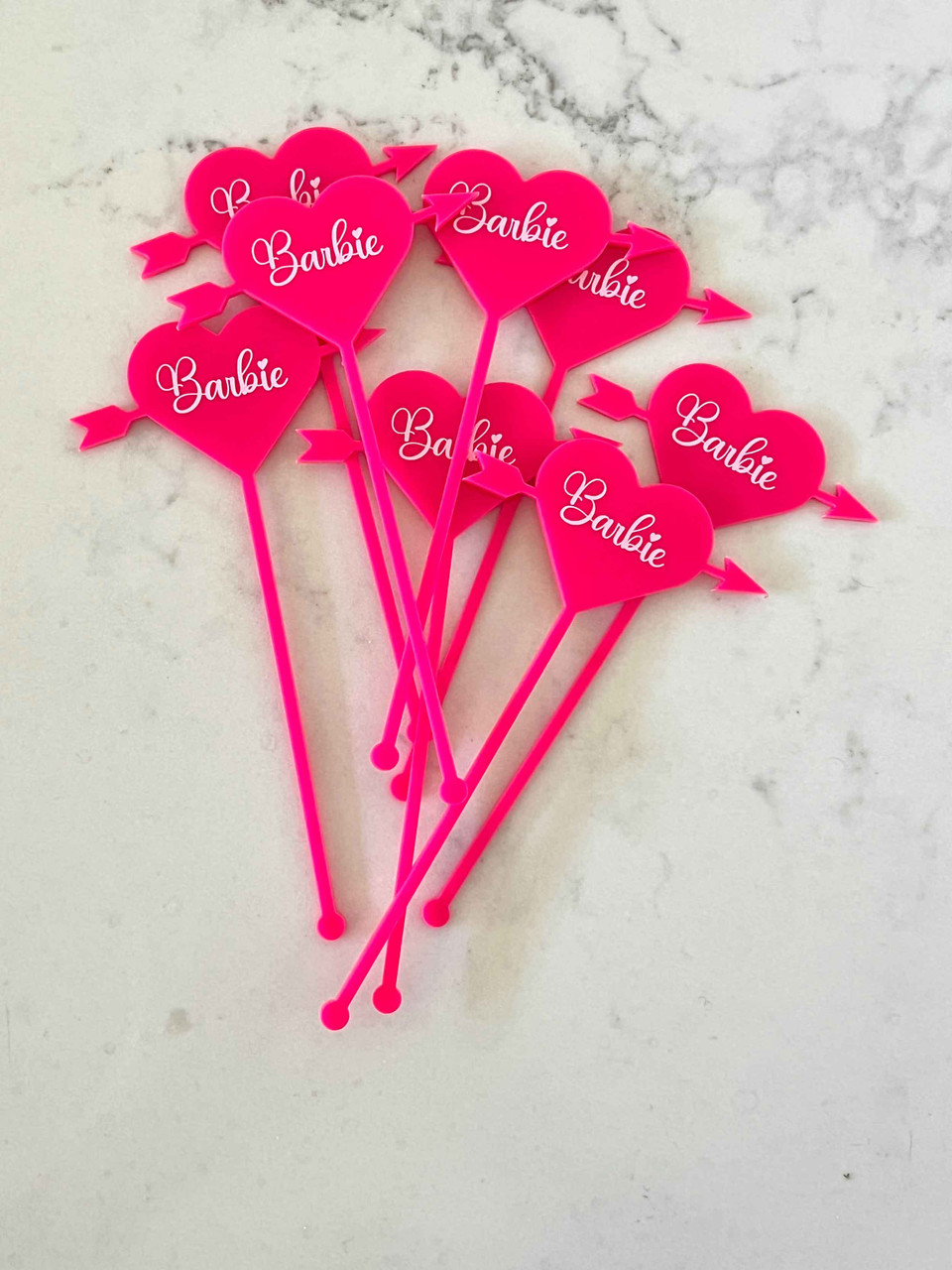 Heart-Shaped with Arrow Drink Stirrers - Australian Made | Little Dance