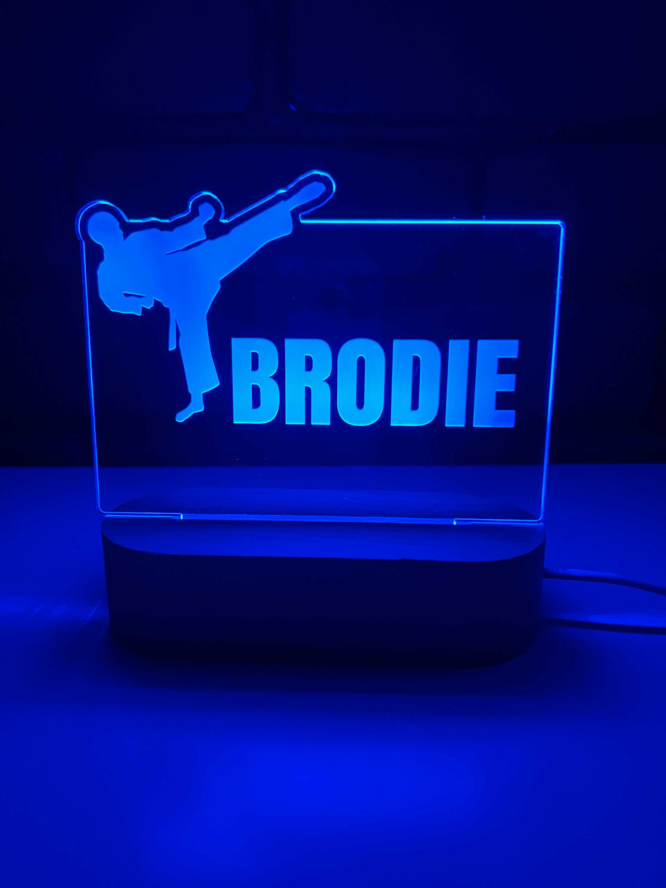 Karate LED Nightlight | Martial Arts Inspired Bedroom Decor