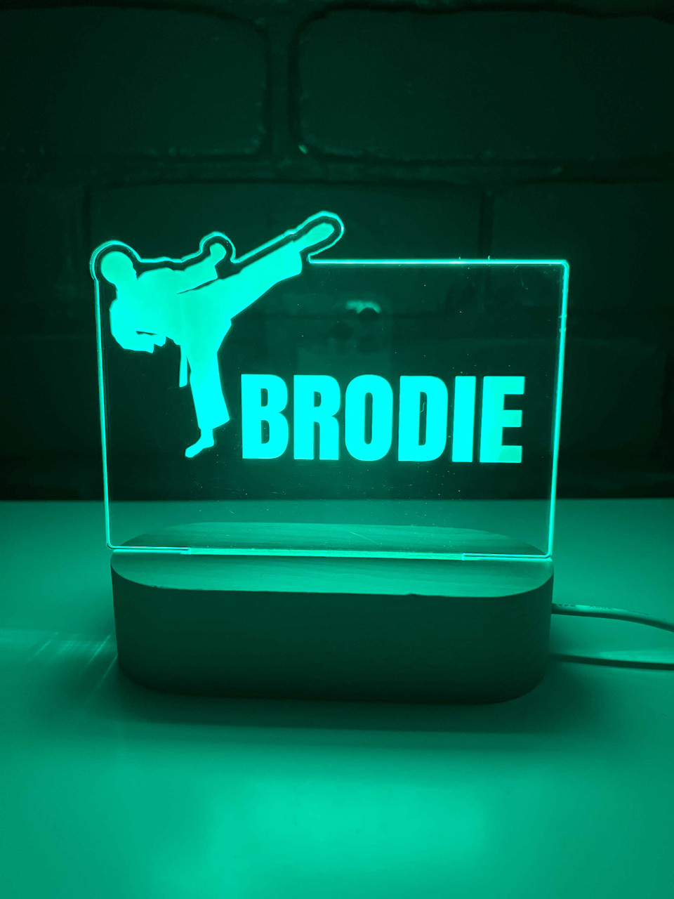Karate LED Nightlight | Martial Arts Inspired Bedroom Decor