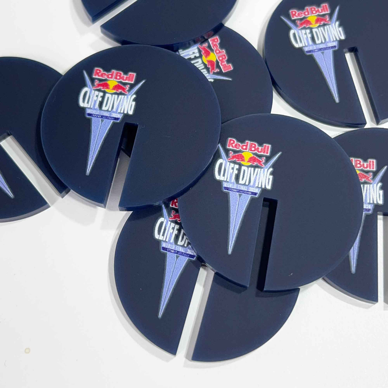 Custom Logo Corporate Drink Tags - Premium Glass Markers