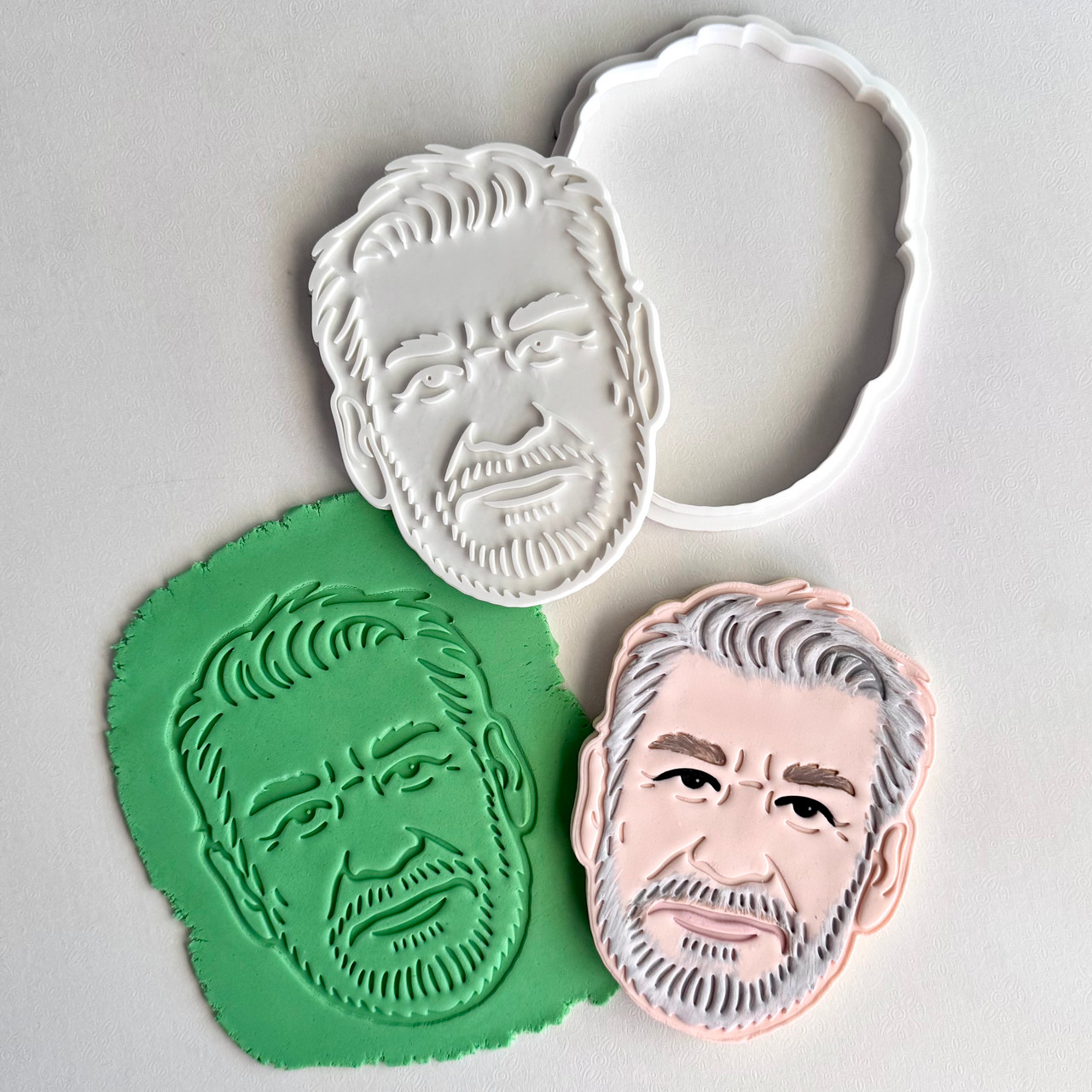Custom Face Cookie Stamp – Big Head Cutter 16cm | Little Dance