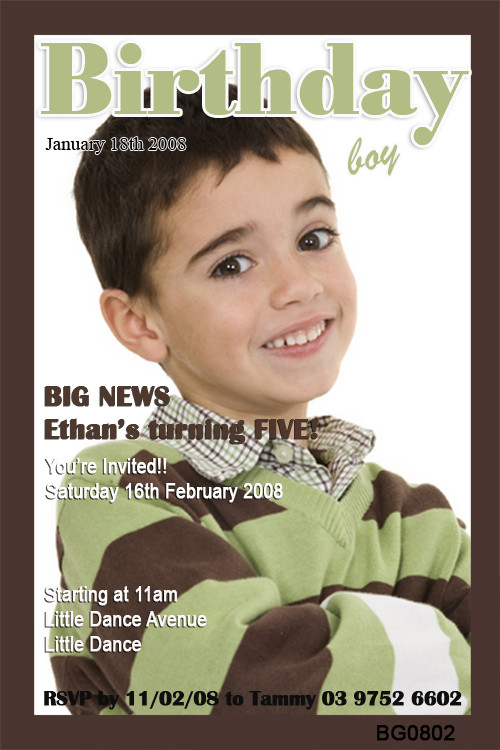 Magazine Birthday Invitations Shop Magazine Party Invitations your ...