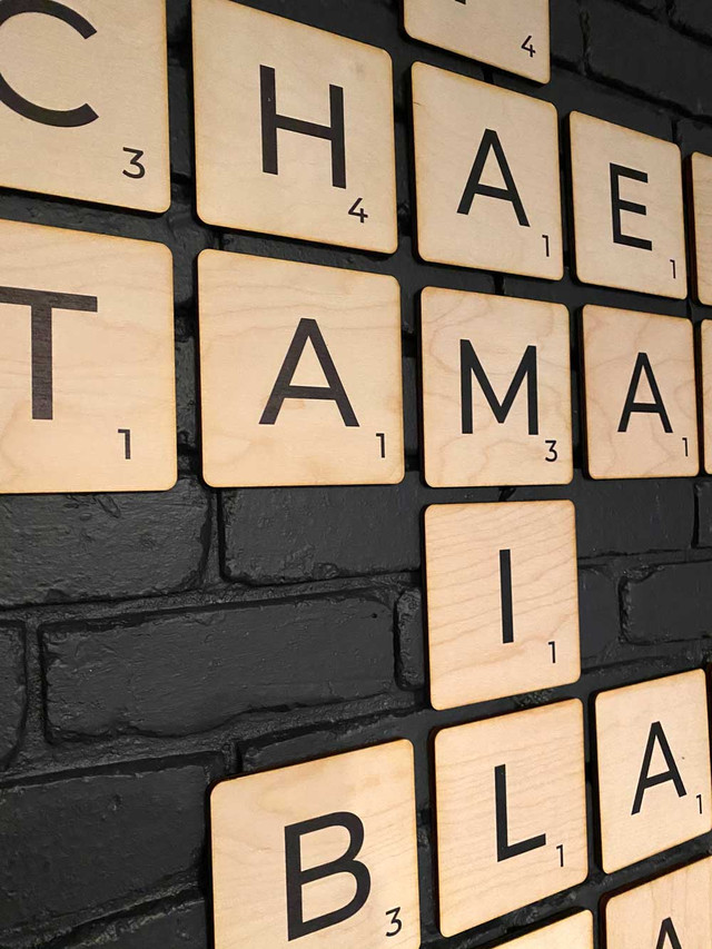 Custom Scrabble Wall Tiles: Unique Home Decorations or Gifts with ...