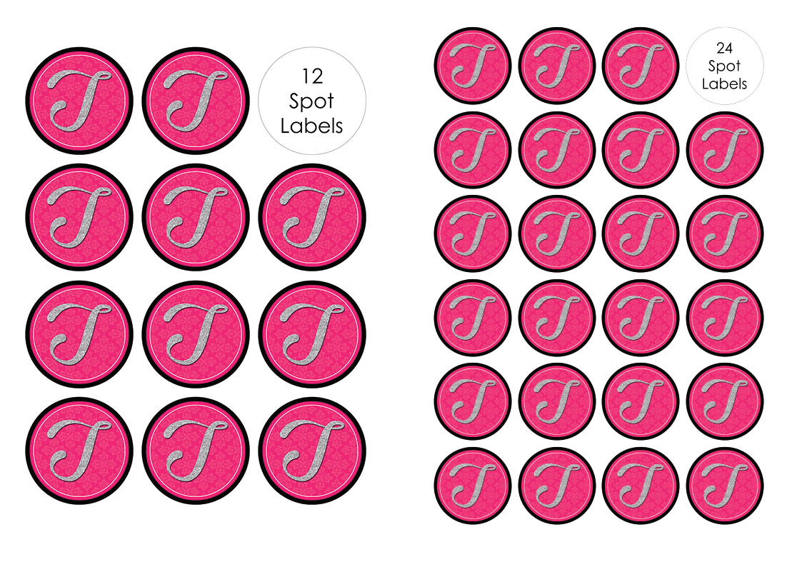 Birthday Party Labels & Stickers - Pink VIP Event