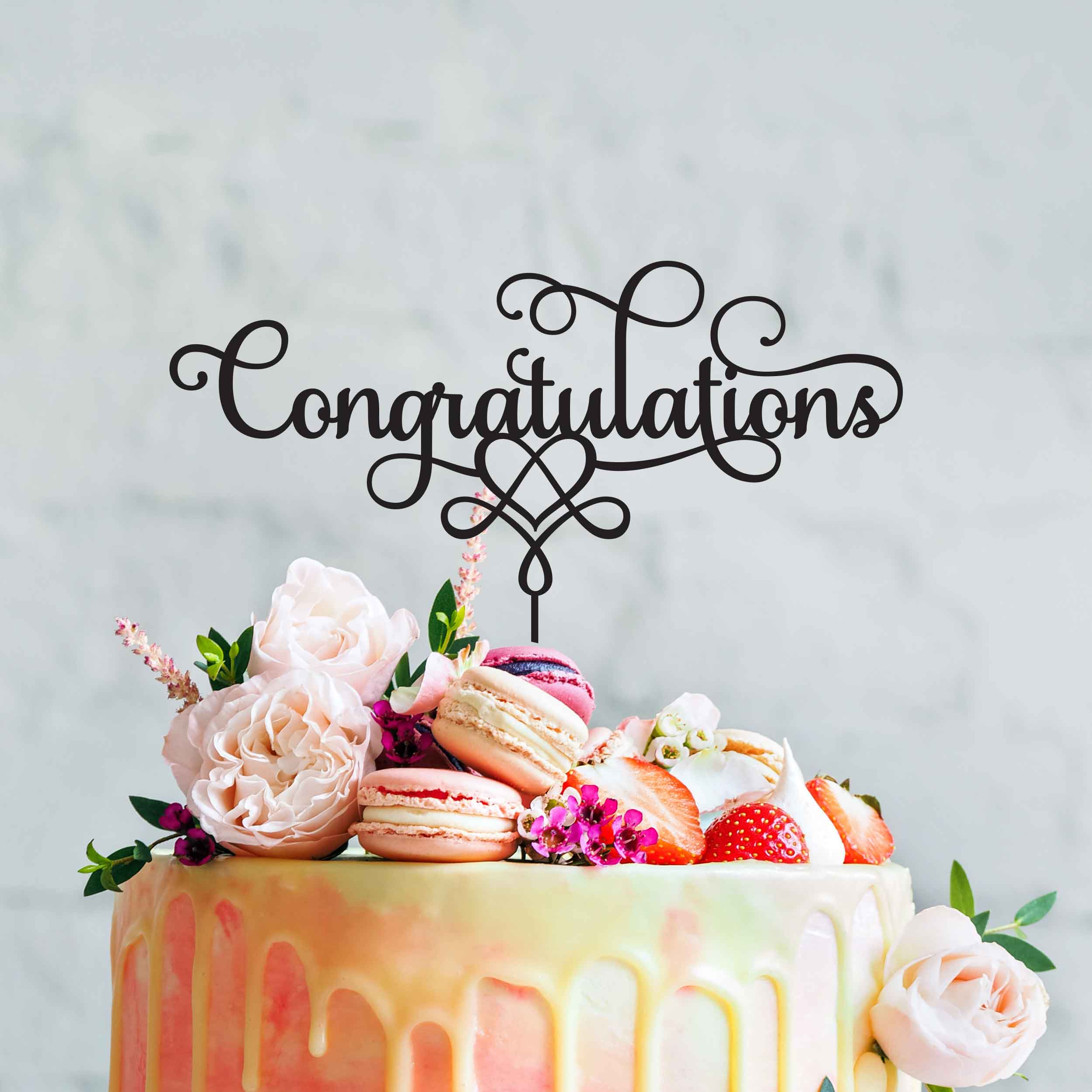 Congratulations Cake Topper