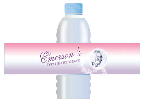 Birthday Party Water Bottle Label - Red Fire Engine