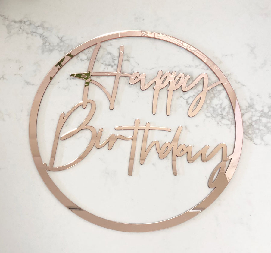 Happy Birthday Sign, Wall Hanging. Event photography backdrop.