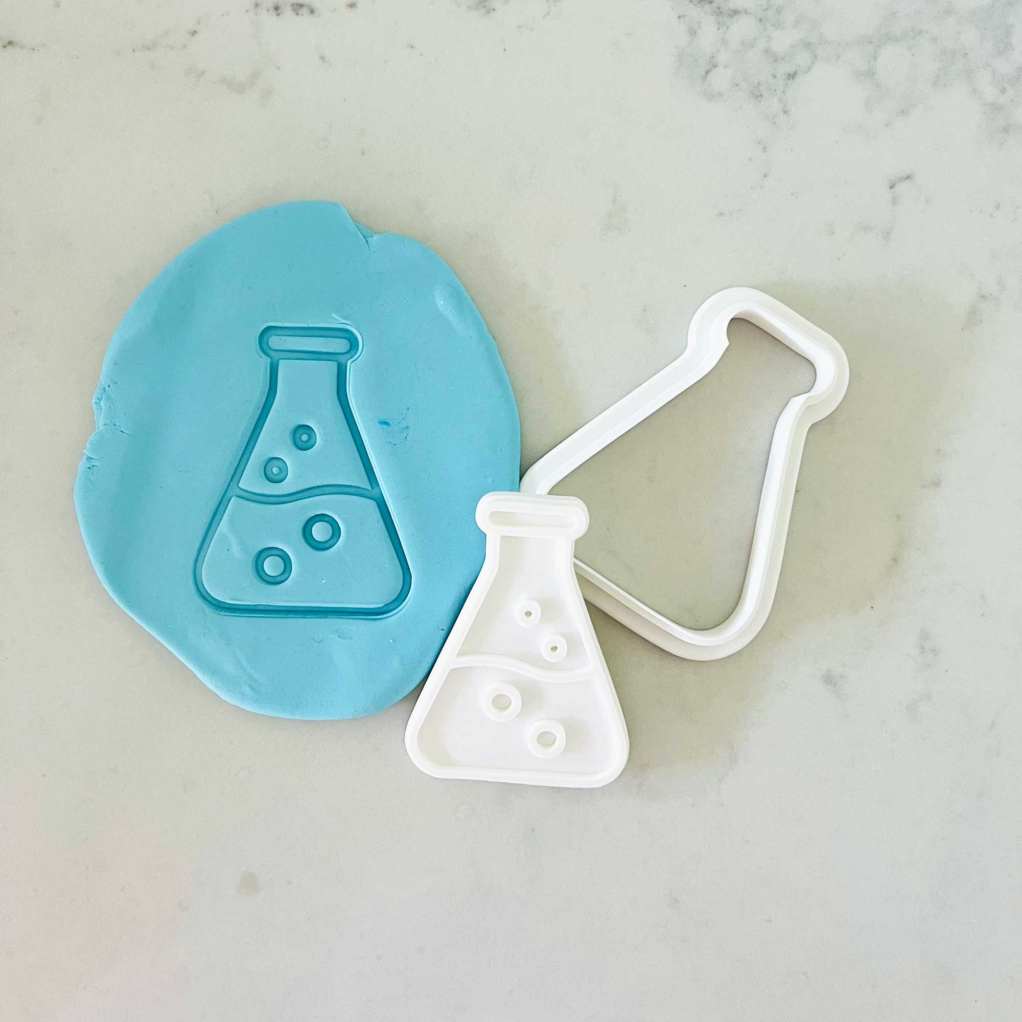 Science Flask Cookie Stamp | Fun STEM Party Baking Tool