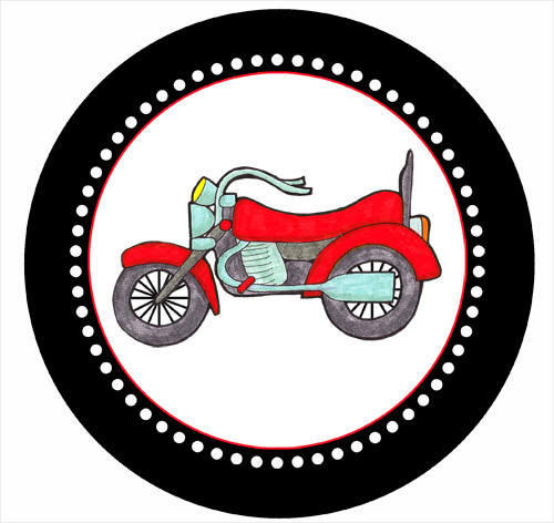 Buy Motorbike & Motorcycle Party Labels Online - Motorbike or ...
