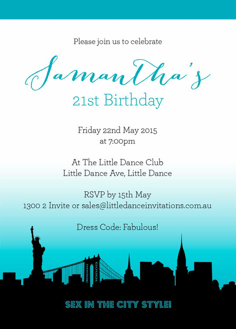 Grown Ups Birthday Invitations Sex In The City